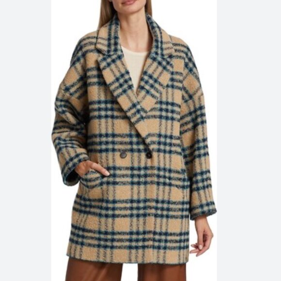 ba&sh | Jackets & Coats | Bash Gus Plaid Oversized Wool Coat | Poshmark